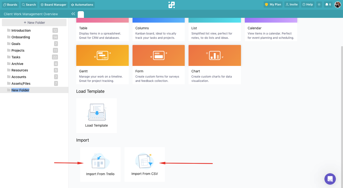 Folders and Subfolders | Infinity